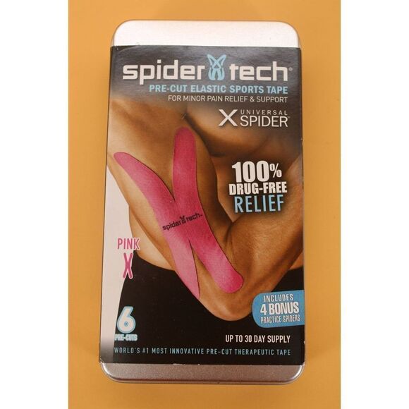 SpiderTech | Other | Spidertech Precut Kinesiology Elastic Sports Tape Universalx Spider Pink ...